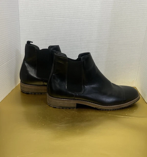 PERRY ELLIS BLACK Leather Men’s Chukkah Boots Size 13 £54.70 - PicClick UK