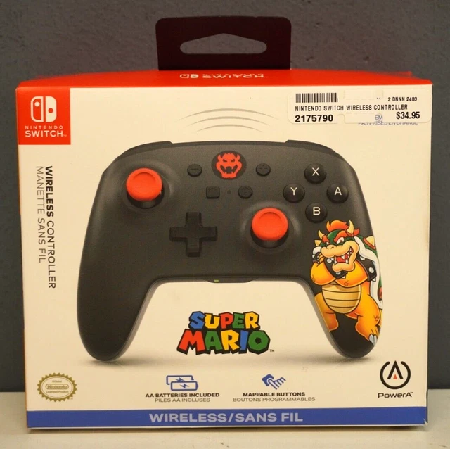 GENUINE POWER A Super Mario Bowser Wireless Controller for Nintendo ...