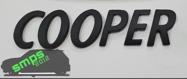MINI R56 GEN 2 Noir Brillant Cooper Badge Coffre EUR 29,26 - PicClick FR