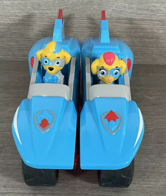 Paw Patrol Super Paws Mighty Pups Twins Power Split Vehicle Tuck Ella