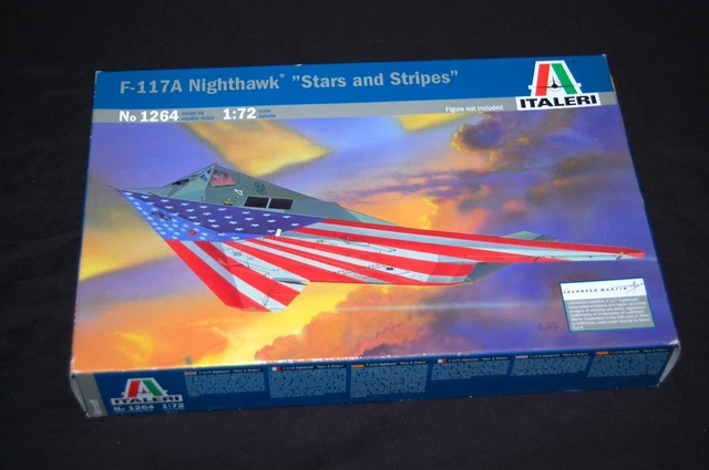 ITALERI 1/72 LOCKHEED F-117A Nighthawk Stealth Fighter Stars & Stripes ...