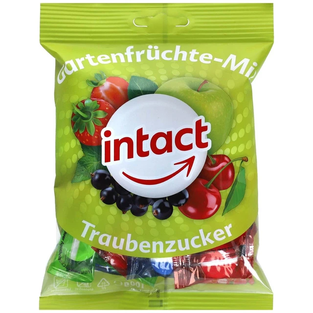 INTACT BRAUSE-TRAUBENZUCKER/ HARD pressed sugar candies-GARDEN Fruits ...