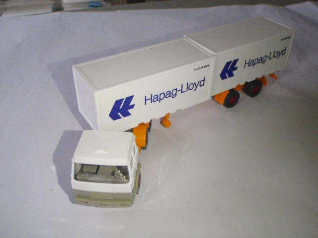 WIKING 1:87 H0 521 Hanomag Henschel Container Sattelzug Hapag-Lloyd in ...