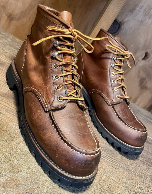 RED WING 2942 ‘ROUHGNECK’ 6” Moc Toe Cooper Rough and Tough Boots Size ...