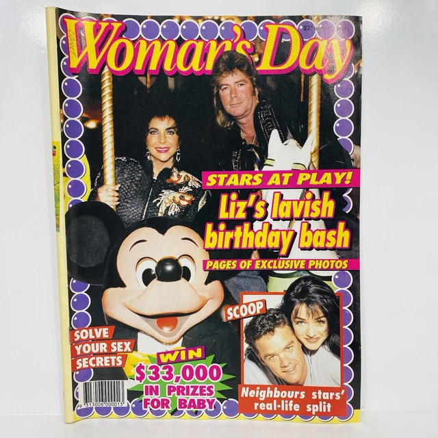 WOMANS DAY MAGAZINE17TH March 1992 liz Taylor Birthday Bash - See ...