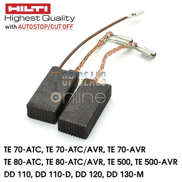 HILTI CARBON BRUSHES for TE70 TE80 TE40 TE50 TE500-AVR TE56 TE60 DD130 ...