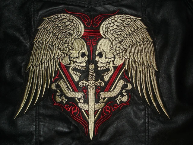 BIKER KUTTE BIKERKUTTE Lederkutte Lederweste Rocker MC Weste Leder ...