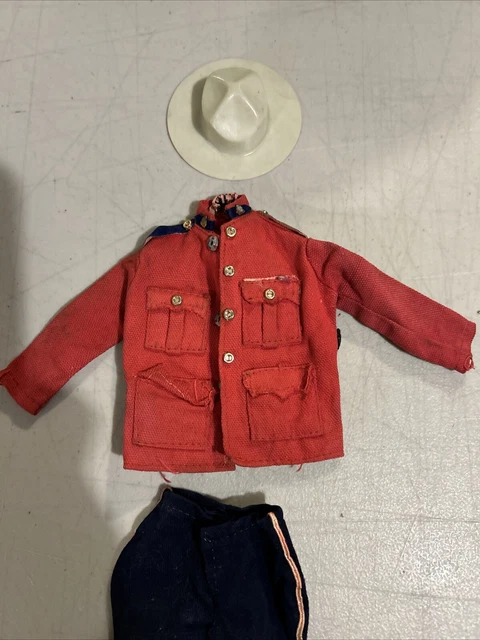 VINTAGE GI JOE Action Man Palitoy Canadian Mountie Uniform With Hat $99 ...