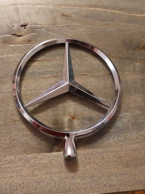 ORIGINAL # MERCEDES Benz Chrom Stern Emblem Logo Vintage # Schrieftzug ...