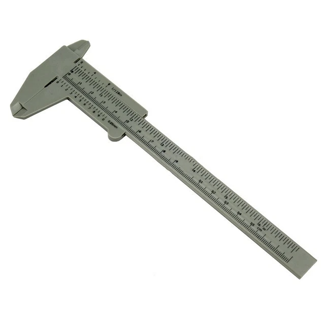 150MM VERNIER CALIPER Plastic Sliding Scale Ruler Minitool High quality ...