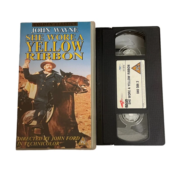 SHE WORE A Yellow Ribbon VHS Video Tape John Wayne £5.95 - PicClick UK
