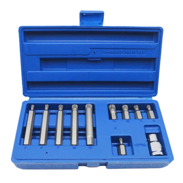 COMPLETE 11PCS12 ANGLE Socket Wrench 12 Corner Star Shaped Screwdriver ...