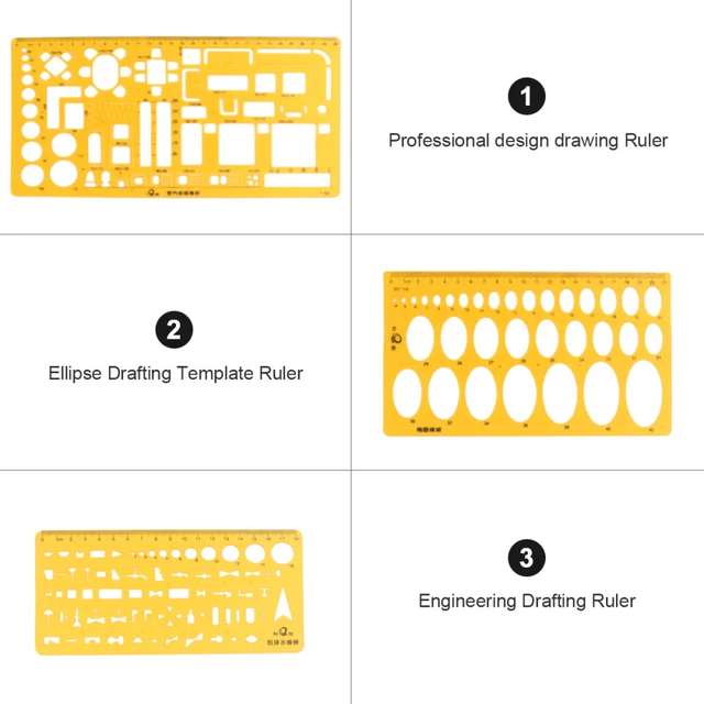 DESIGN TEMPLATES ENGINEERING Measuring Ruler for Construction Drawing ...