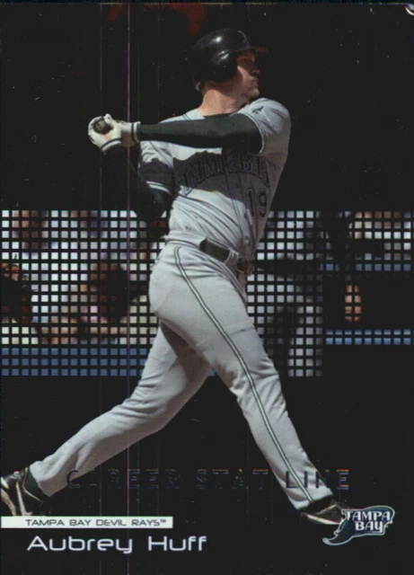 2004 (DEVIL RAYS) Donruss Stat Line carrière #188 Aubrey Huff/225 EUR 2 ...