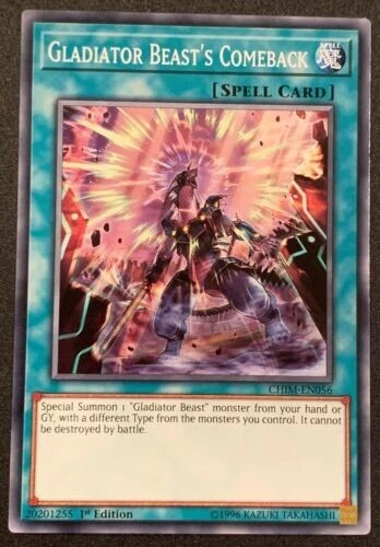 GLADIATOR BEAST'S COMEBACK [Chaos Impact] [CHIM-EN056] - Yu-Gi-Oh! - NM EUR 0,72 - PicClick FR