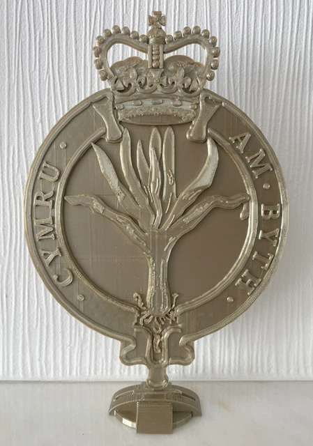 THE WELSH GUARDS crest, cap badge, silhouette Emblem, Veteran present £ ...