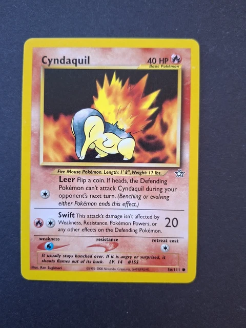 🔴CYNDAQUIL NEO GENESIS EXC 🇬🇧ENG #56/111 🔥 Excellent EUR 1,35 - PicClick IT