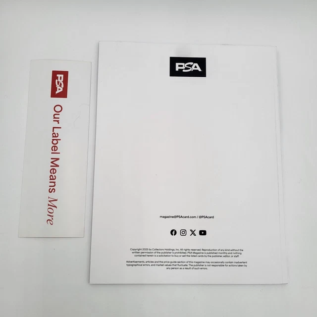 PSA MAGAZINE SEPTEMBER 2025 Mega Lucario Short Print Cover + PSA 10/10 ...