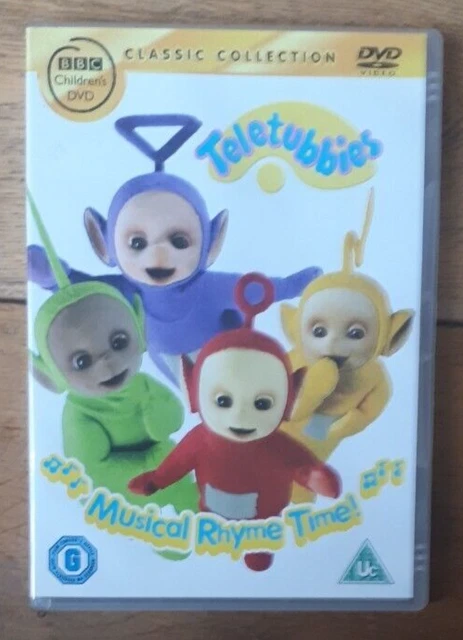 TELETUBBIES - MUSICAL Rhyme Time - 1996 BBC - Region 2&4 Dvd - Vgc $17. ...