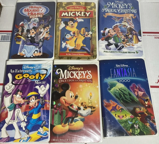 WALT DISNEY VHS Mickeys House Of Mouse Villains Goofy Movie Fantasia ...