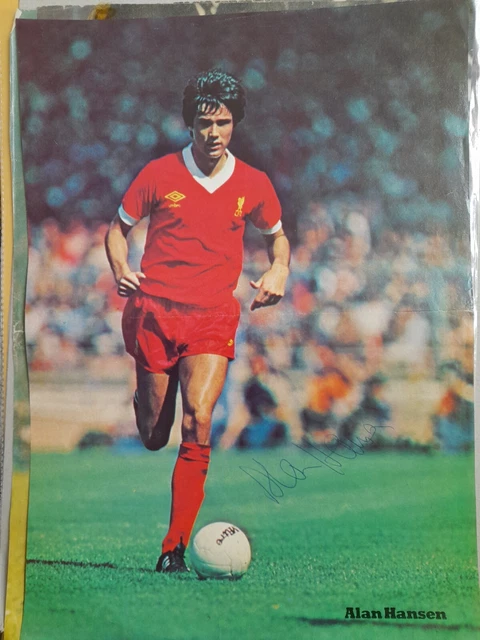 ALAN HANSEN LIVERPOOL F.C. Scotland- hand Signed poster £8.95 - PicClick UK