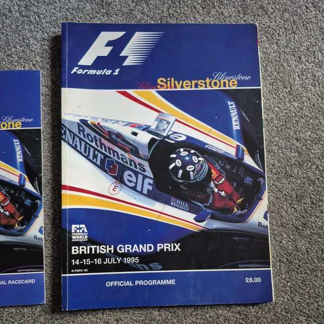 FORMULA 1 BRITISH Grand Prix Silverstone July 1995 Official Race Event ...