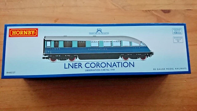 HORNBY R40227 OO Gauge LNER Coronation Observation Coach No.1719 Era 3 ...