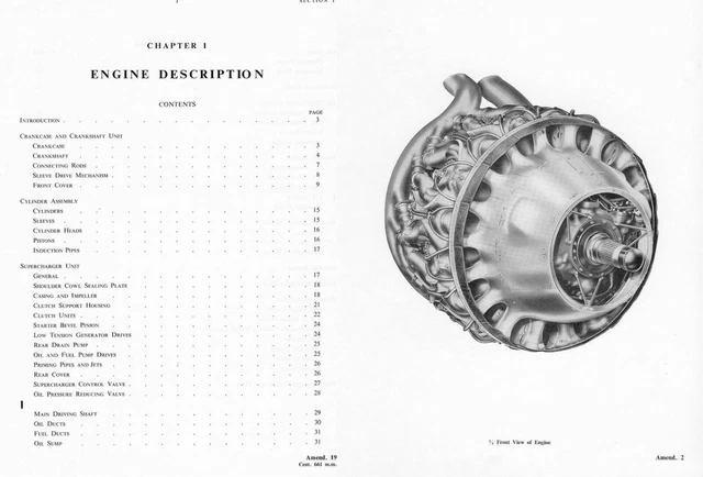 BRISTOL CENTAURUS PERIOD radial engine manual historic Ambassador ...