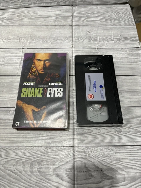 SNAKE EYES VHS Big Box Video - Nicholas Cage, Gary Sinise New Sealed £ ...