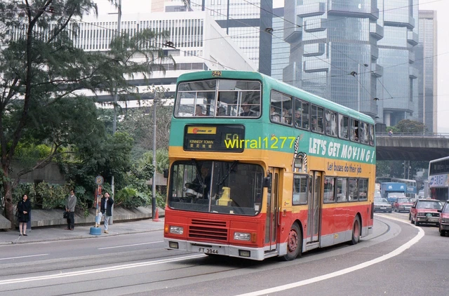 ORIGINAL BUS PHOTOGRAPHIC negative Hong Kong Citybus Atlantean 642 ...