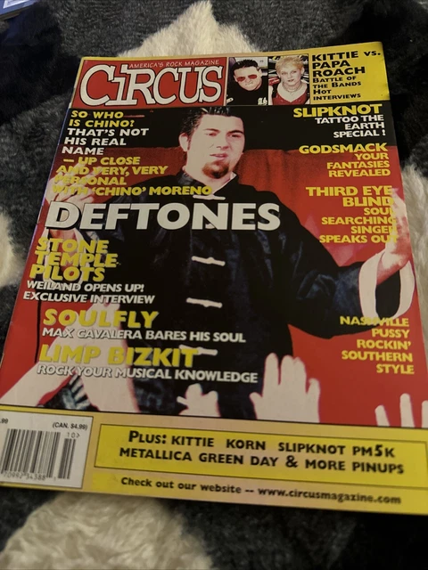 CIRCUS MAGAZINE 2000 Deftones Korn Slipknot Limp Bizkit Godsmack ...