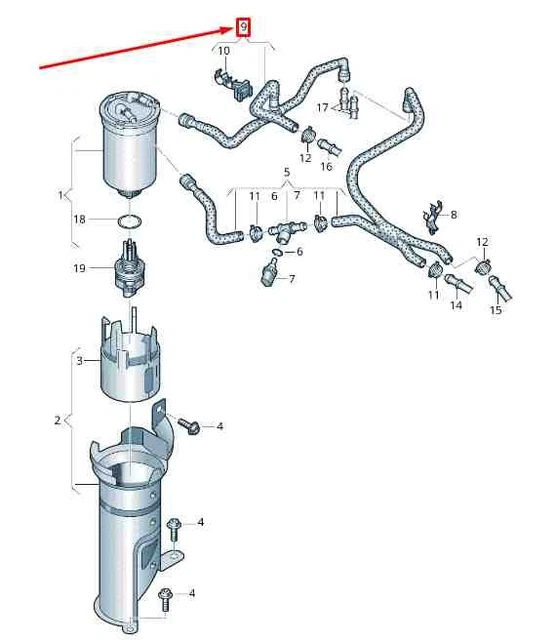 AUDI A1 MK1 Fuel Filter Fuel Line 6R0130295K NEW £225.76 - PicClick UK