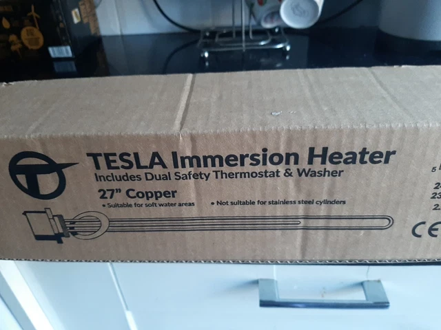 TESLA 27& COPPER 3kw hot water immersion heater element tih525 £15.00 ...