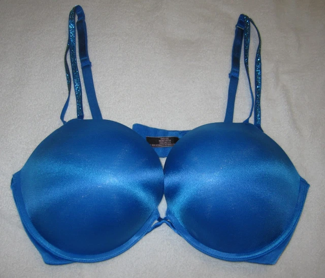 VICTORIAS SECRET VERY Sexy Bombshell Pushup Double Strap Blue Bra ...