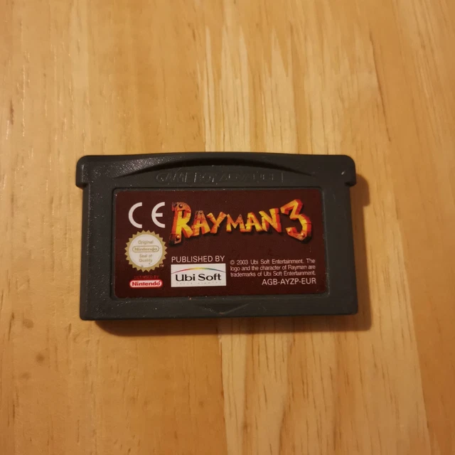 GAMEBOY ADVANCE GBA Nintendo Rayman 3 Game Cartridge Cart Tested ...