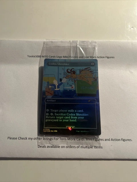 FEUILLE DÉCHIQUETEUSE CODEX MTG Fallout Secret Lair SCELLÉE EUR 11,03 ...