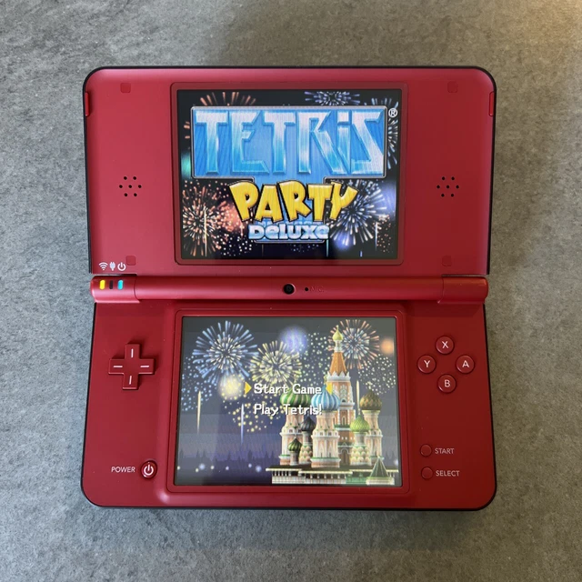 NINTENDO DSI XL Console Red + Tetris Game Bundle - No Charger *Tested ...
