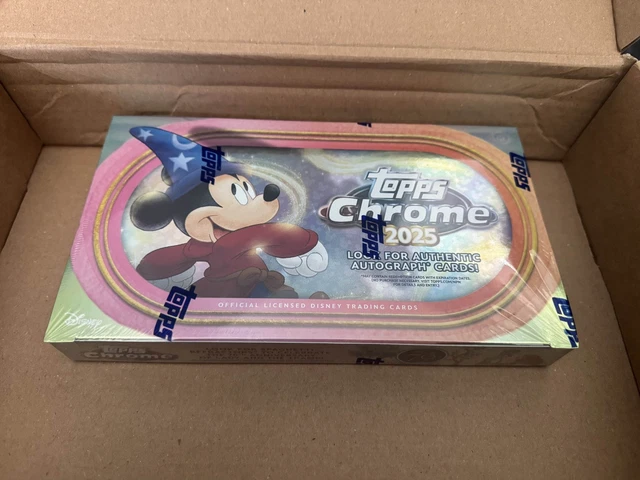 TOPPS CHROME DISNEY 2025 Hobby Box In Hand Fast Dispatch £399.99 ...