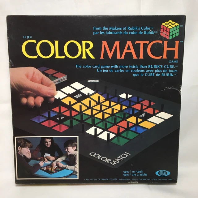 COLOR MATCH GAME Rubik’s Cube Ideal Toy 1982 Complete $27.97 - PicClick CA