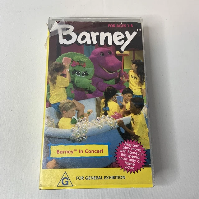 BARNEY IN CONCERT VHS Video Majestic Theater Dallas Texas 1991 musical ...
