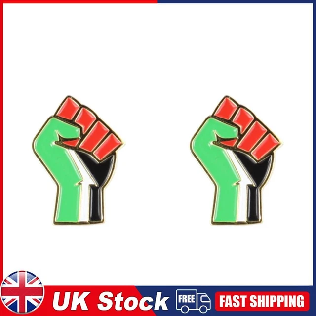 Palestine Country Flags Brooches Metal Palestine Lapel Pins For Men