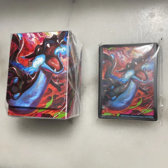 MEGA CHARIZARD X EX UPC Ultra Premium Collection Deck Box And Sleeves ...