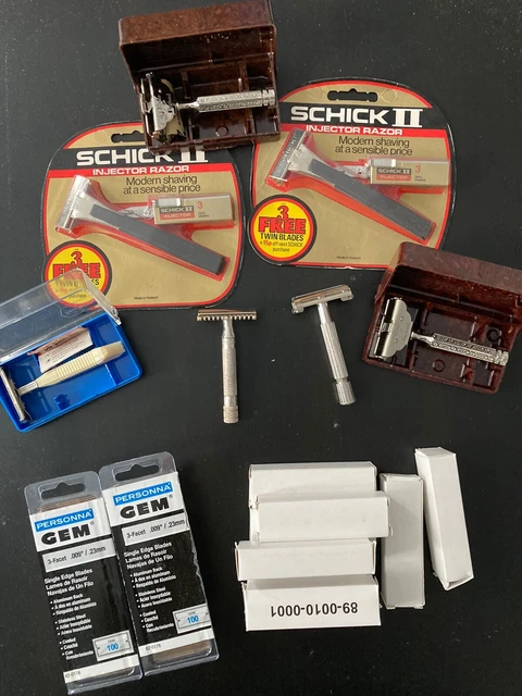 VINTAGE GILLETTE SCHICK Ever Ready Safety Razors £28.00 - PicClick UK