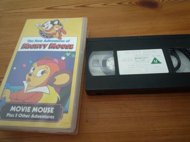 VINTAGE VHS TAPE Adventures Of Mighty Mouse Movie Mouse & Others 1990 £ ...