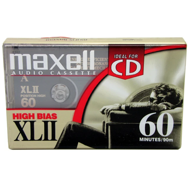 MAXELL XL II 60 Chrome Type Ii Blank Audio Cassette Tape (2002 ) New And Sealed £8.99 - PicClick UK