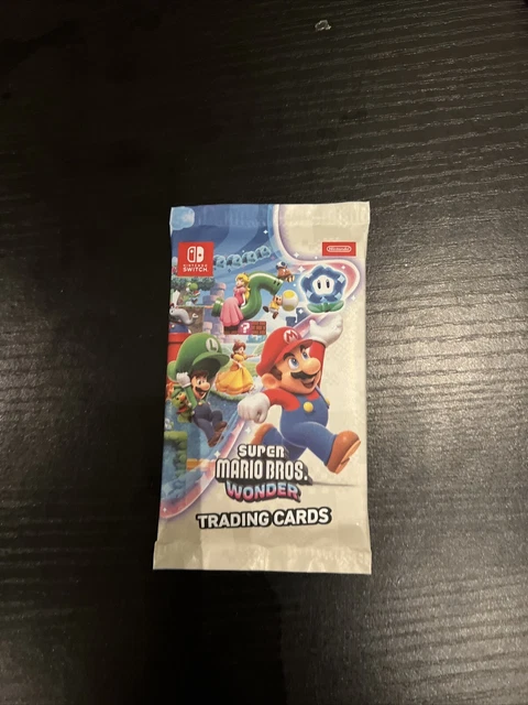 SUPER MARIO BROS Wonder - TRADING CARD PACK ONLY - New & Sealed in-Hand ...