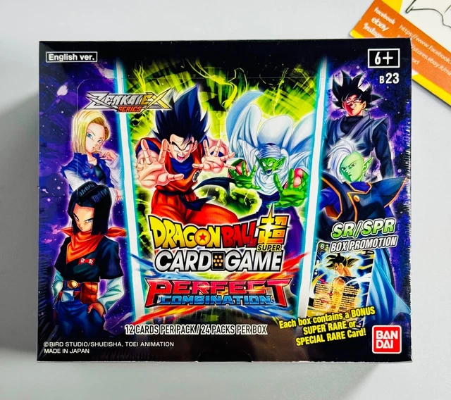 DRAGON BALL PERFECT Combination B23 Zenkai EX Series 06 Booster Box Eng ...