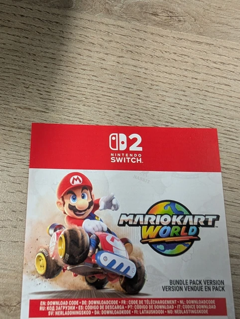 NINTENDO SWITCH 2 Mario Kart World Digital Full Game Code, UK/Pal ...