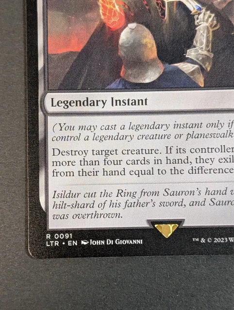 MTG CARD - 1x Isildur's Fateful Strike, LOTR Tales of Middle Earth NM Pack Fresh $3.79 - PicClick AU