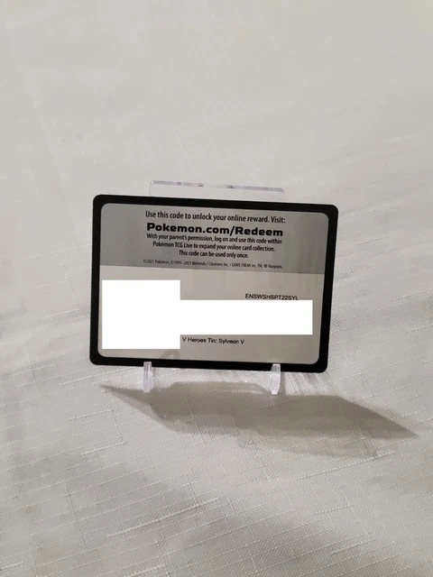 🔥 POKEMON TCG Online Digital Code Card 🔥 Sword & Shield V Heroes Tin ...
